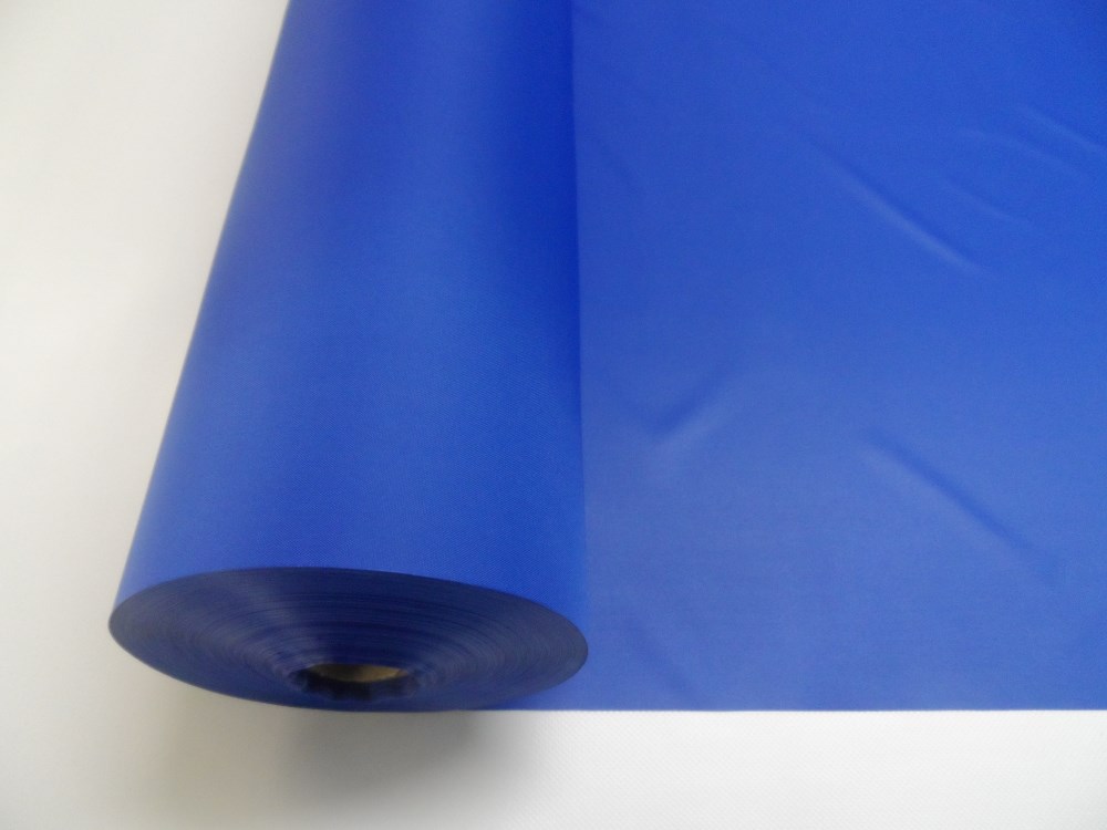 Light Duty Waterproof 4oz PU Coated Polyester Fabric Royal Blue