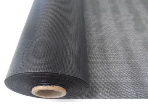 PVC Heavy Duty 220gsm Polyester Mesh Fabric Black