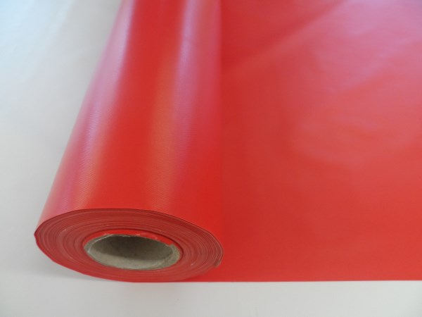Heavy Duty Waterproof 550 gram PVC Reinforced UV Stabilised Matt Fabric Red